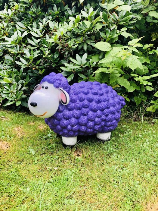 Paars schaap wol 45 cm hoog