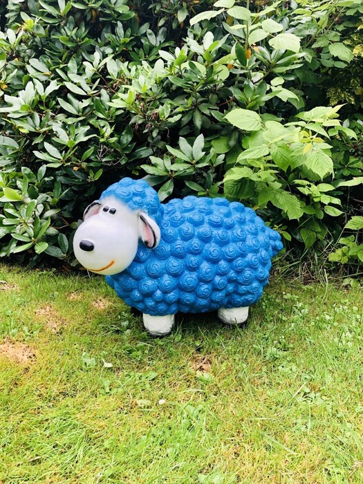 Blauw schaap wol 45 cm hoog
